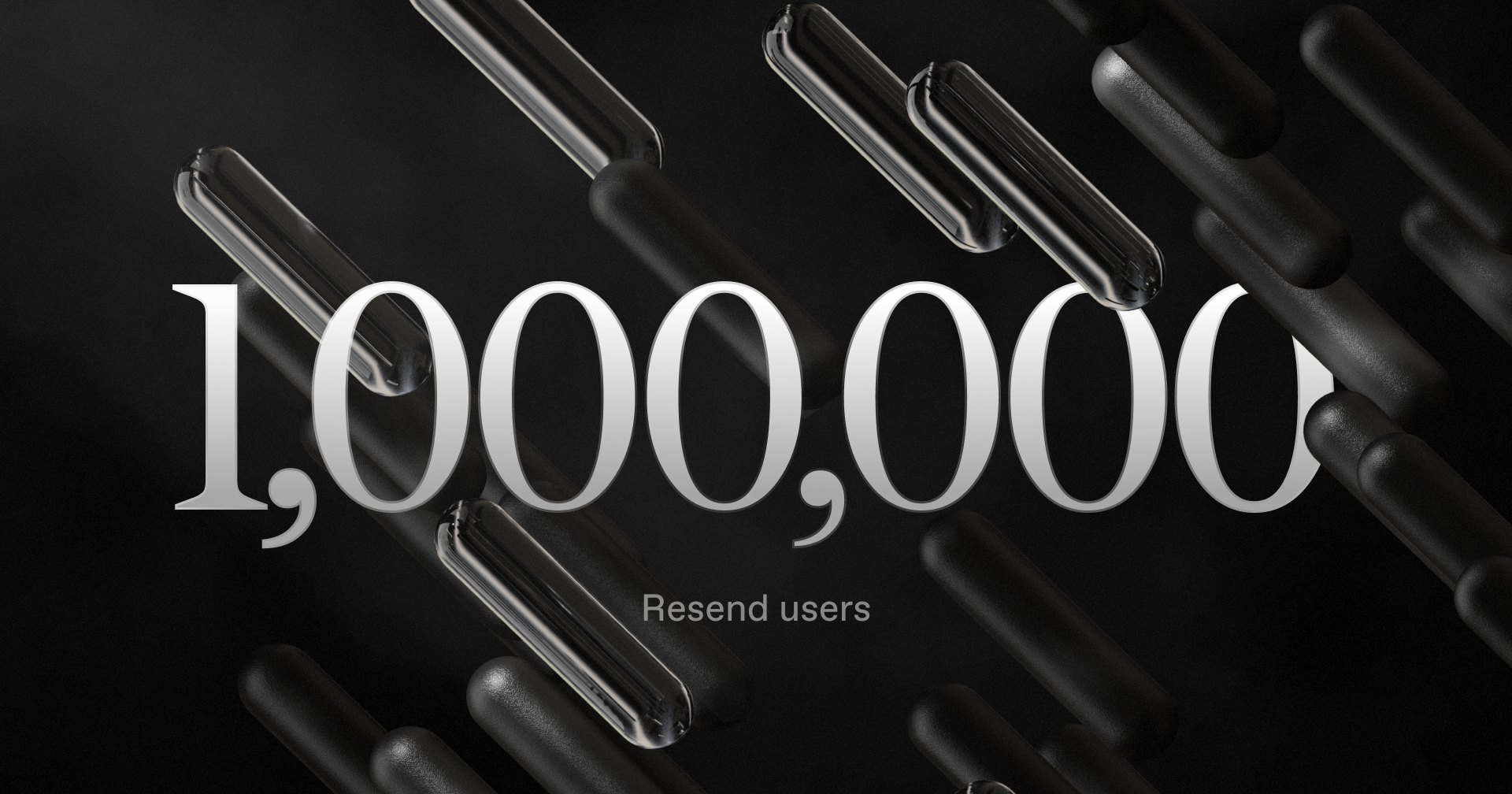 1,000,000 users · Resend