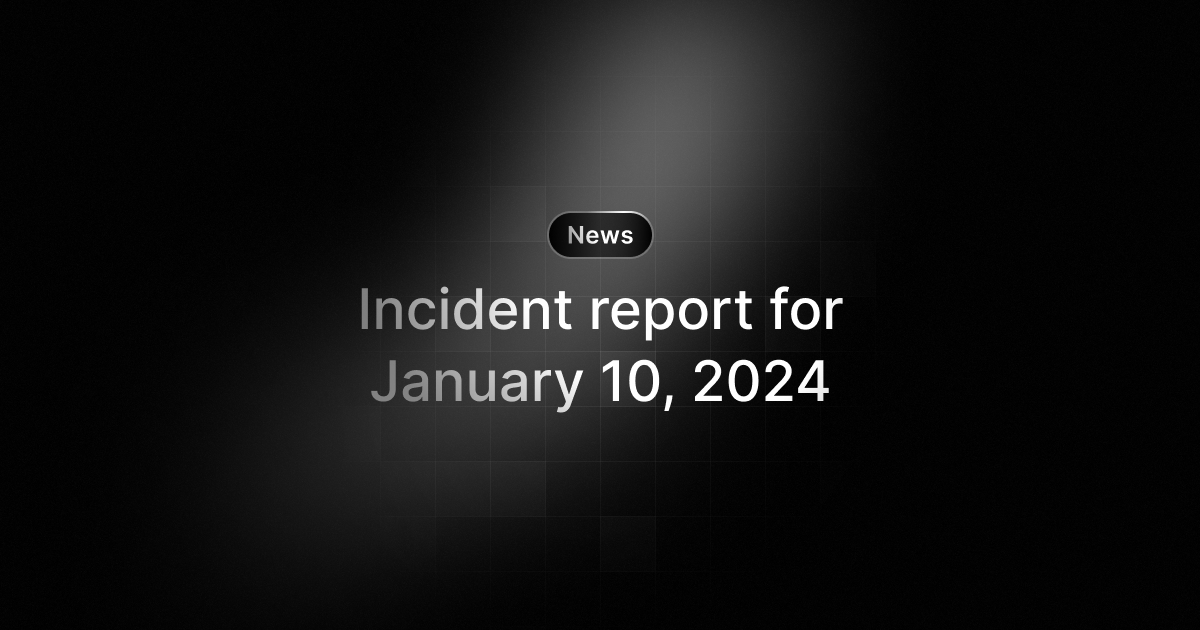 Incident report for January 10, 2024 · Resend